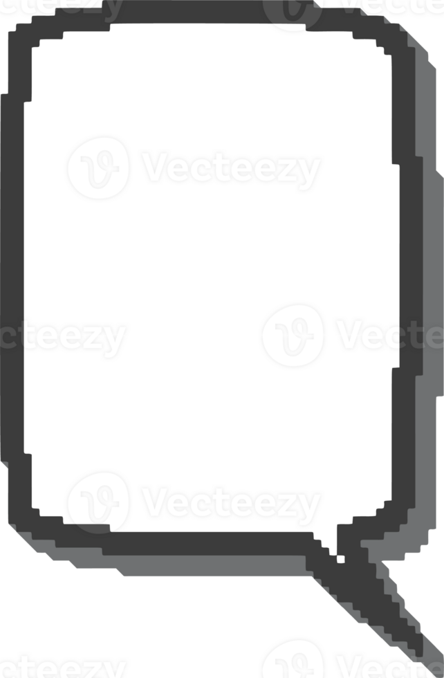 Pixel Speech Bubble For Game Design And Chart Retro Chat Box For Dialog Comment And Messages