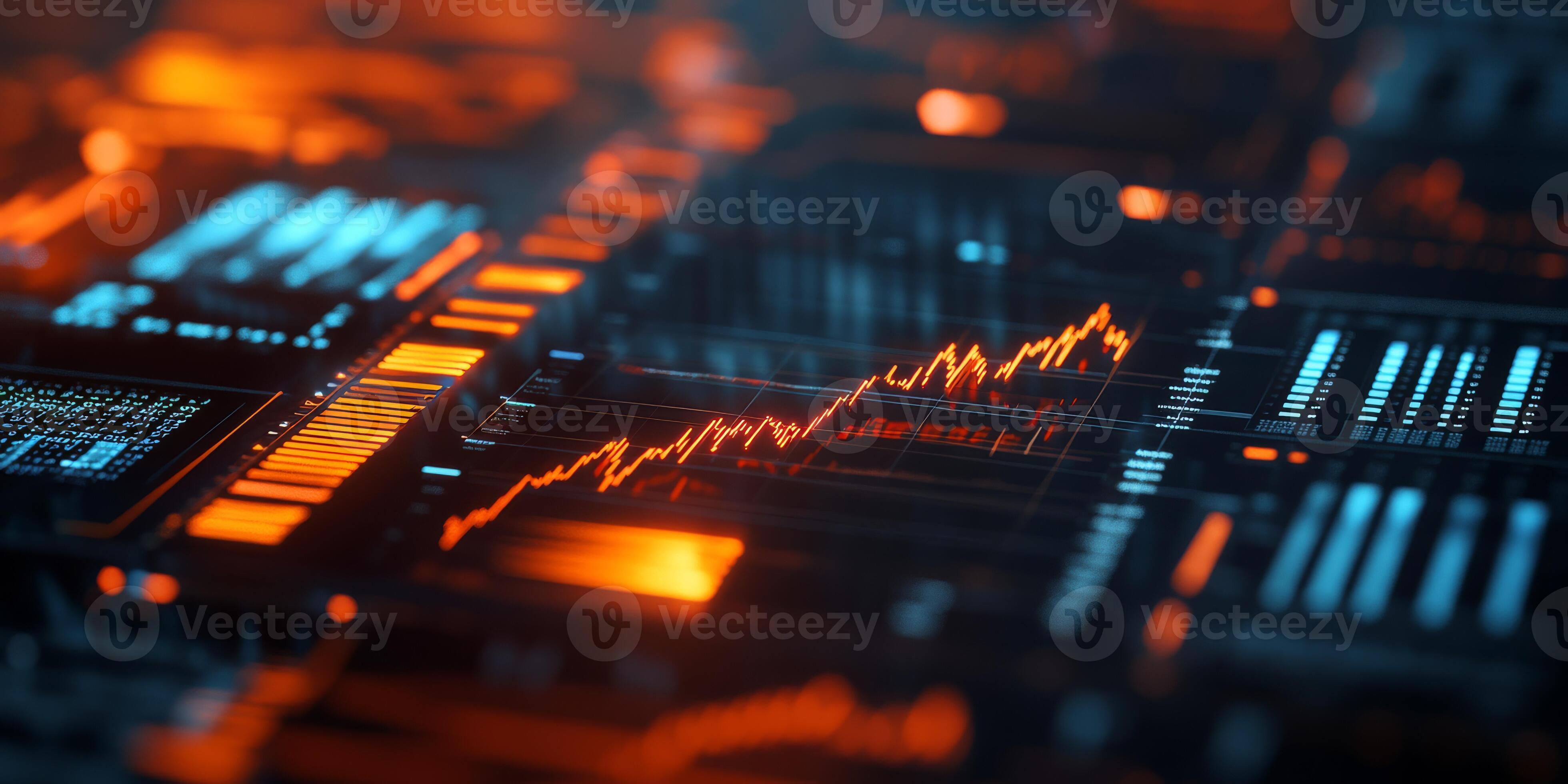 A digital seismograph displays detailed earthquake data on a monitor ...