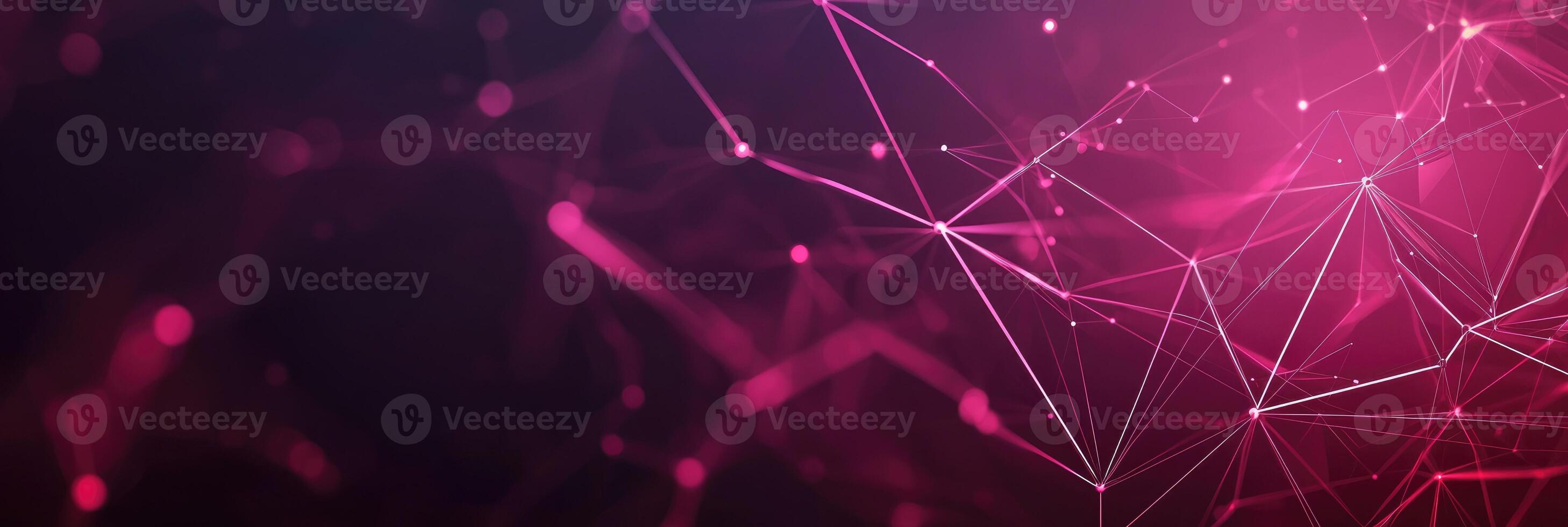 Futuristic Digital Network Visualization With Glowing Nodes And Lines