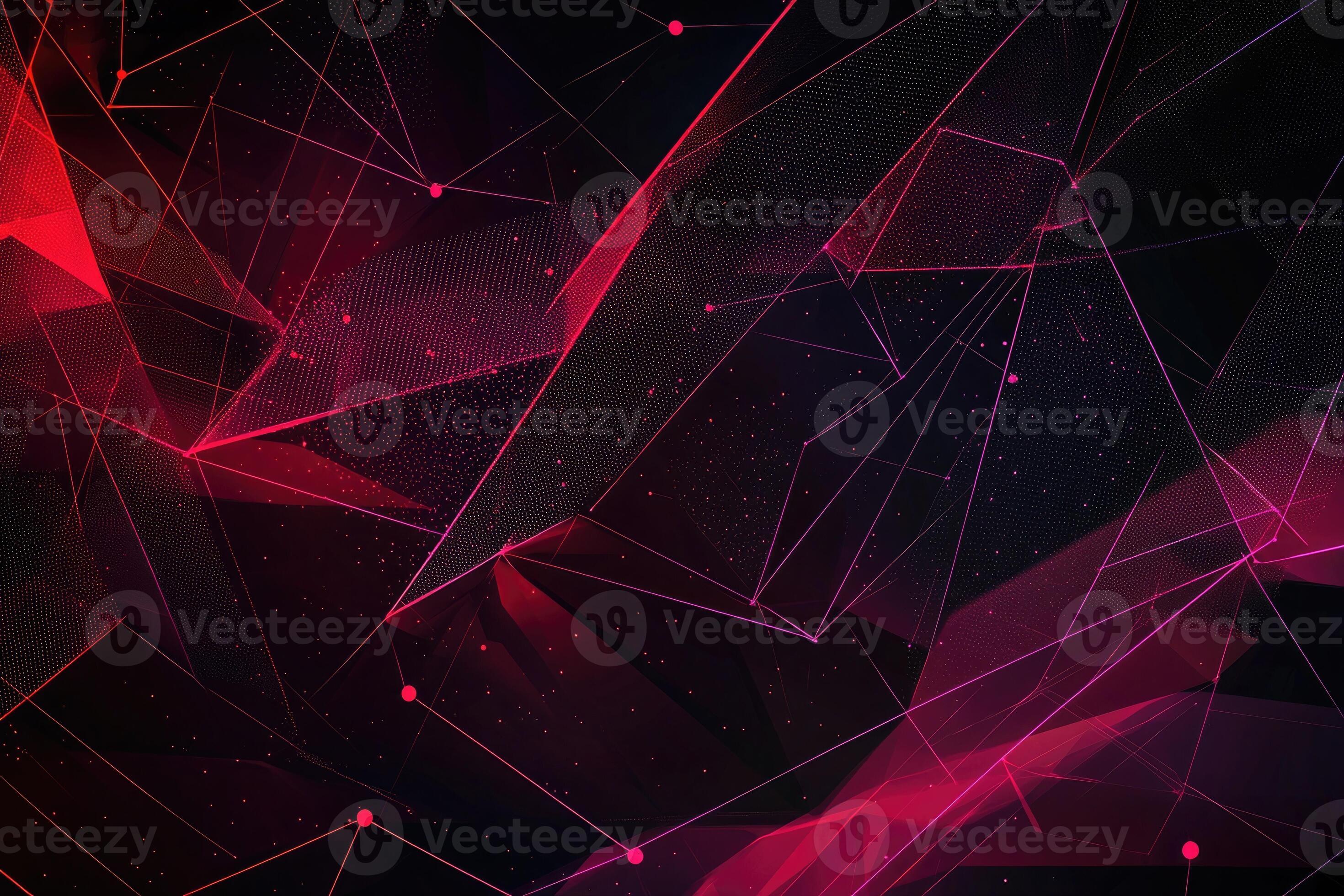 Futuristic Digital Network Visualization With Glowing Nodes And Lines Representing Data