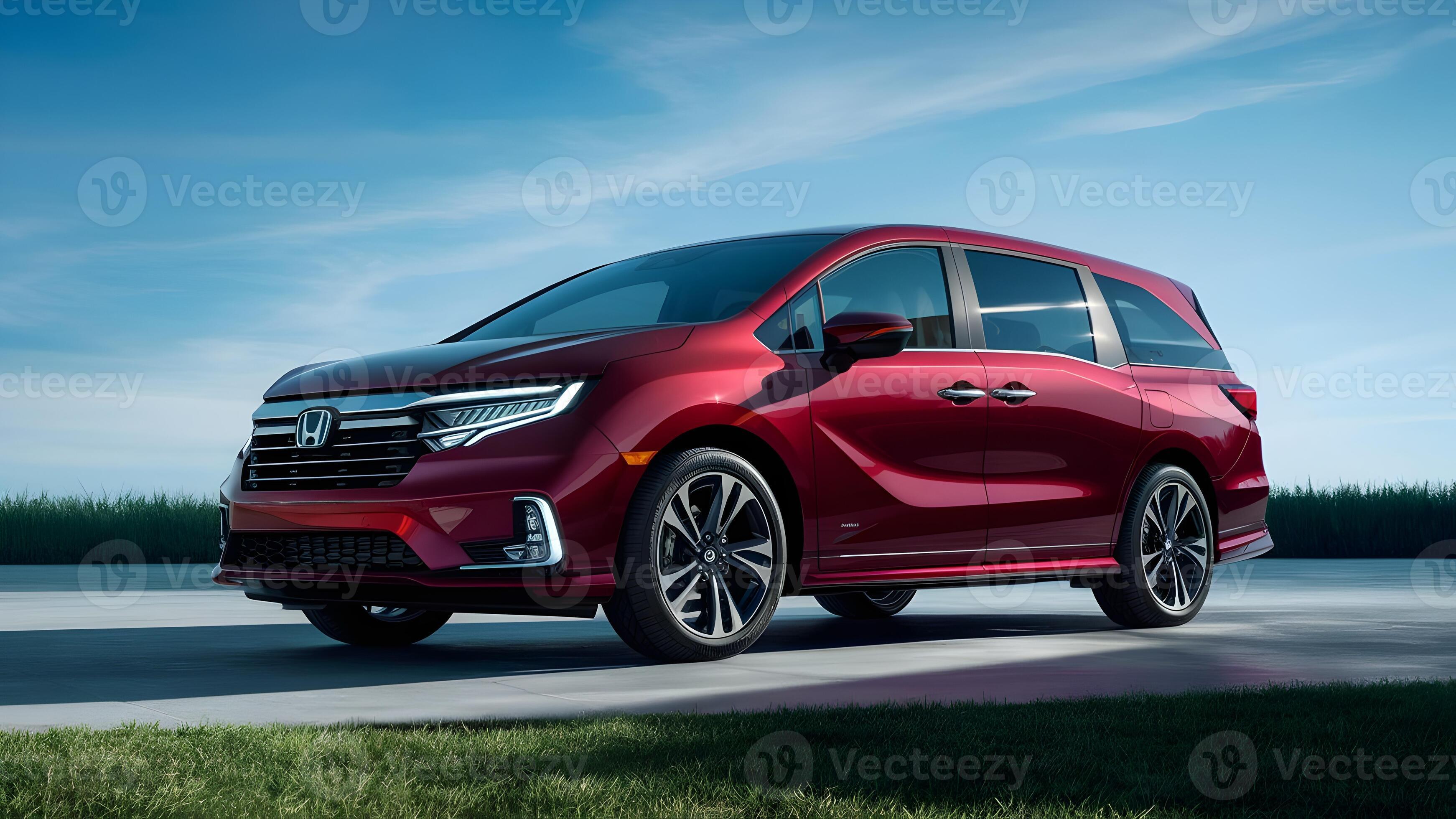 Honda Odyssey minivan, stylish family vehicle, luxury car for family trips, modern Honda Odyssey ...