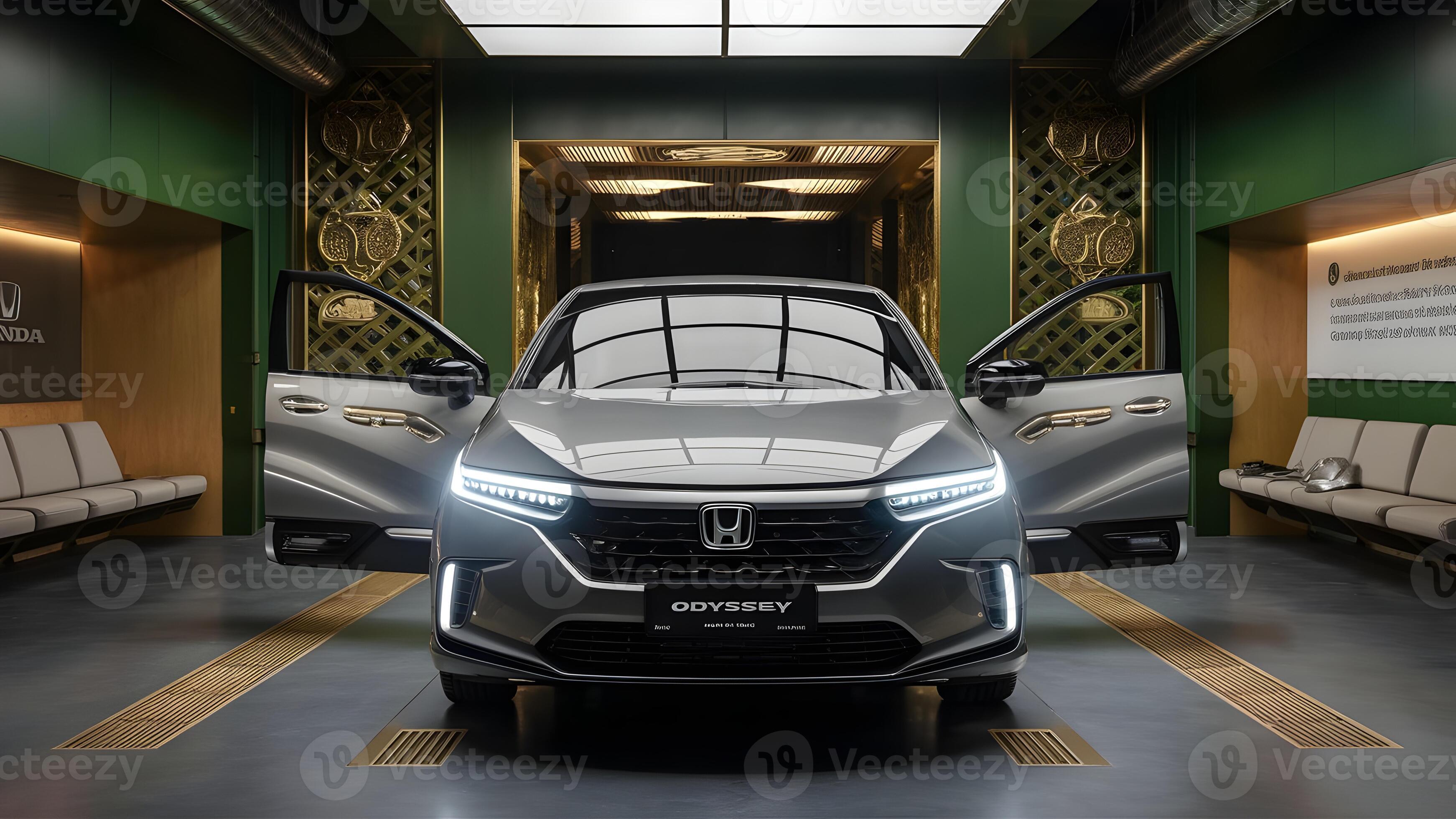 Honda Odyssey minivan, stylish family vehicle, luxury car for family trips, modern Honda Odyssey ...