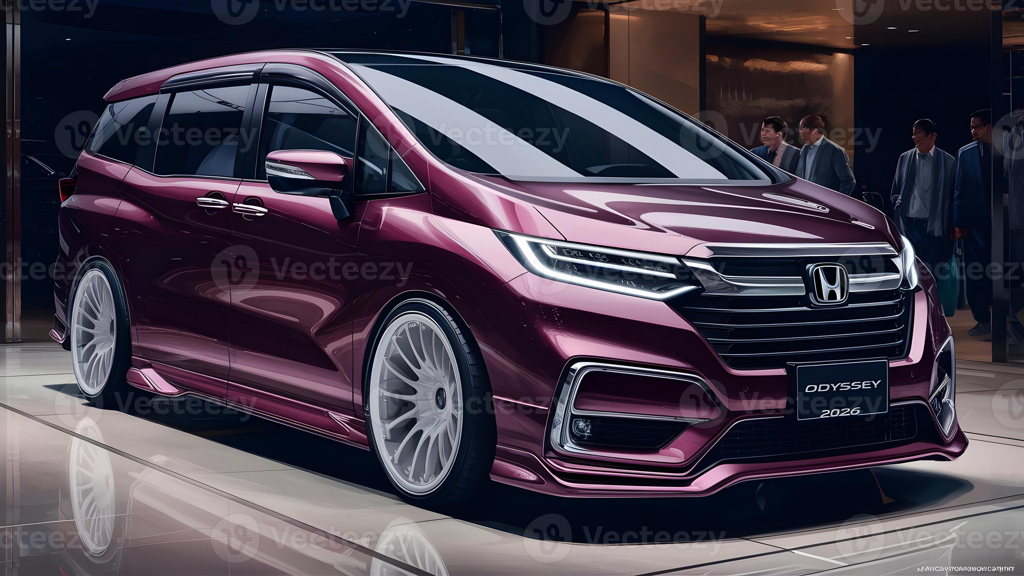 Honda Odyssey minivan, stylish family vehicle, luxury car for family trips, modern Honda Odyssey ...