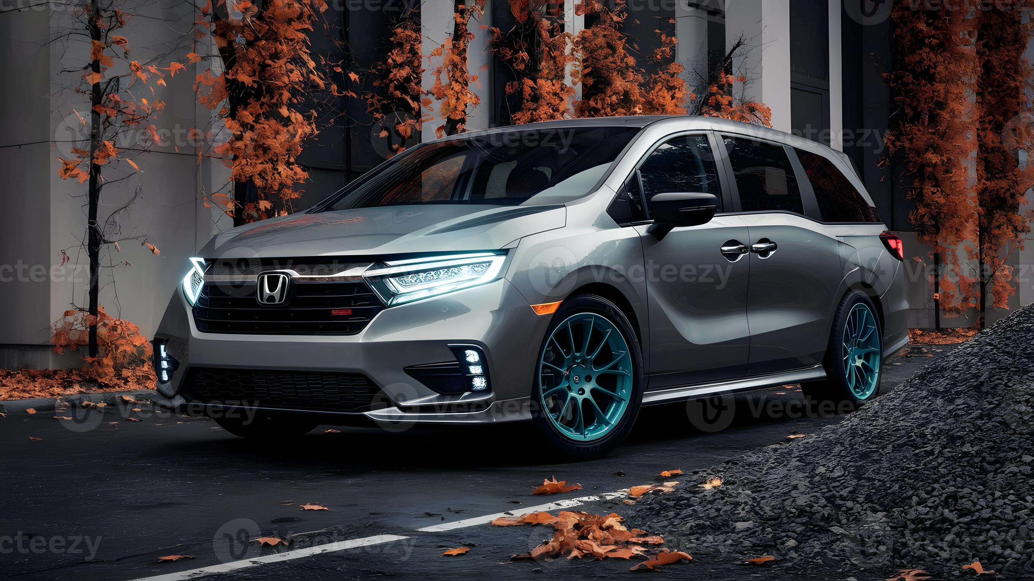 Honda Odyssey minivan, stylish family vehicle, luxury car for family trips, modern Honda Odyssey ...