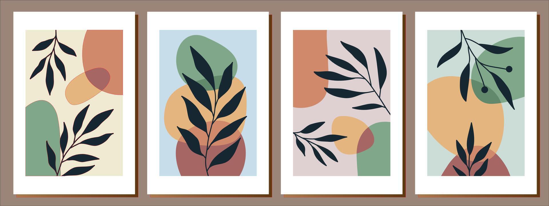 Creative Minimalist Hand Draw Abstract Art Background Modern Aesthetic Illustrations Bohemian