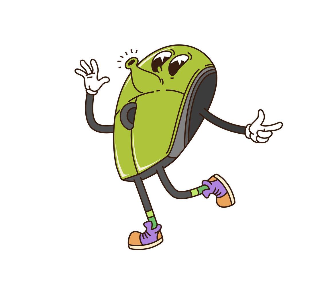 Groovy Computer Mouse Retro Cartoon Character 50812482 Vector Art At