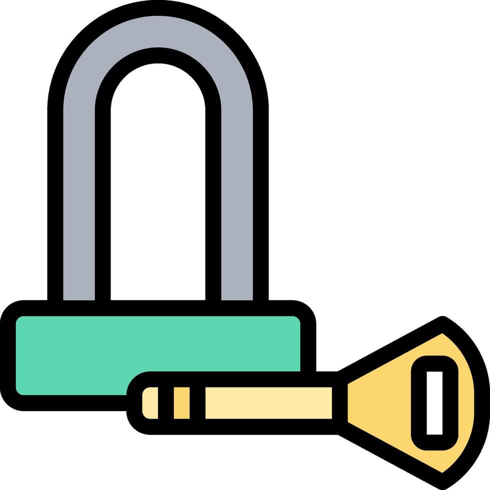 A lock and key icon on a white background 50823649 Vector Art at Vecteezy