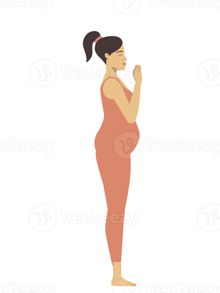 White pregnant woman doing tadasana yoga pose 50831994 PNG White pregnant woman doing tadasana yoga pose 50831994 PNG
