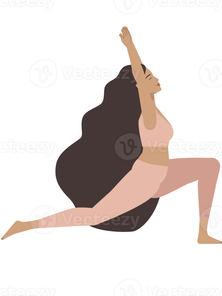 White Woman Doing Yoga Virabhadasana Pose 50832106 Png