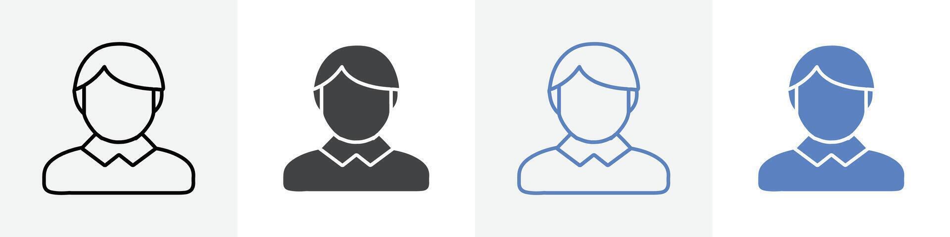 user icon set use for web 50832285 Vector Art at Vecteezy