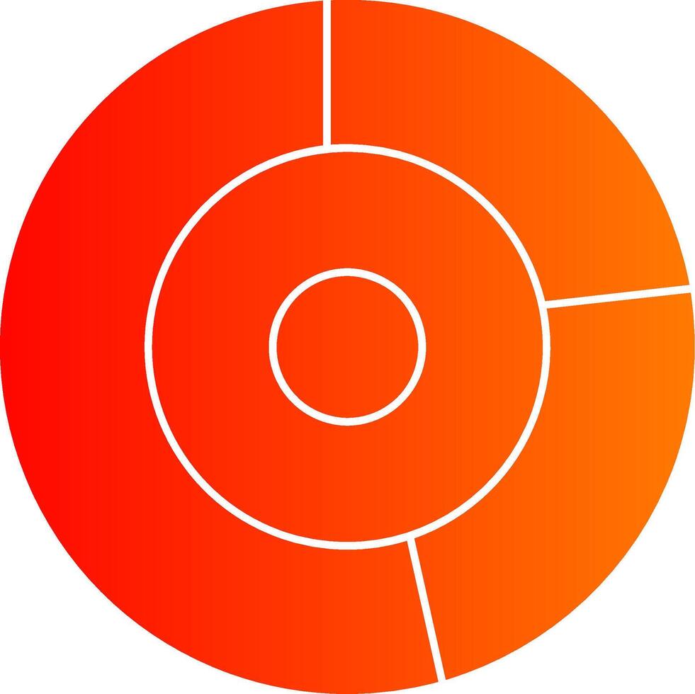 Donut Chart Glyph Gradient Icon 50847909 Vector Art at Vecteezy