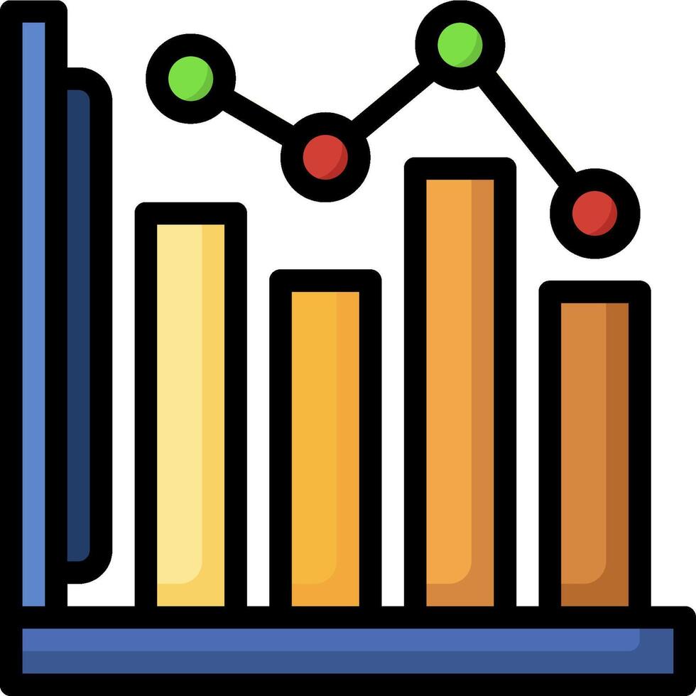 An icon of a bar chart with a bar graph 50853992 Vector Art at Vecteezy