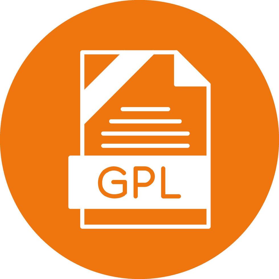 Gpl Icon Design 50856753 Vector Art At Vecteezy