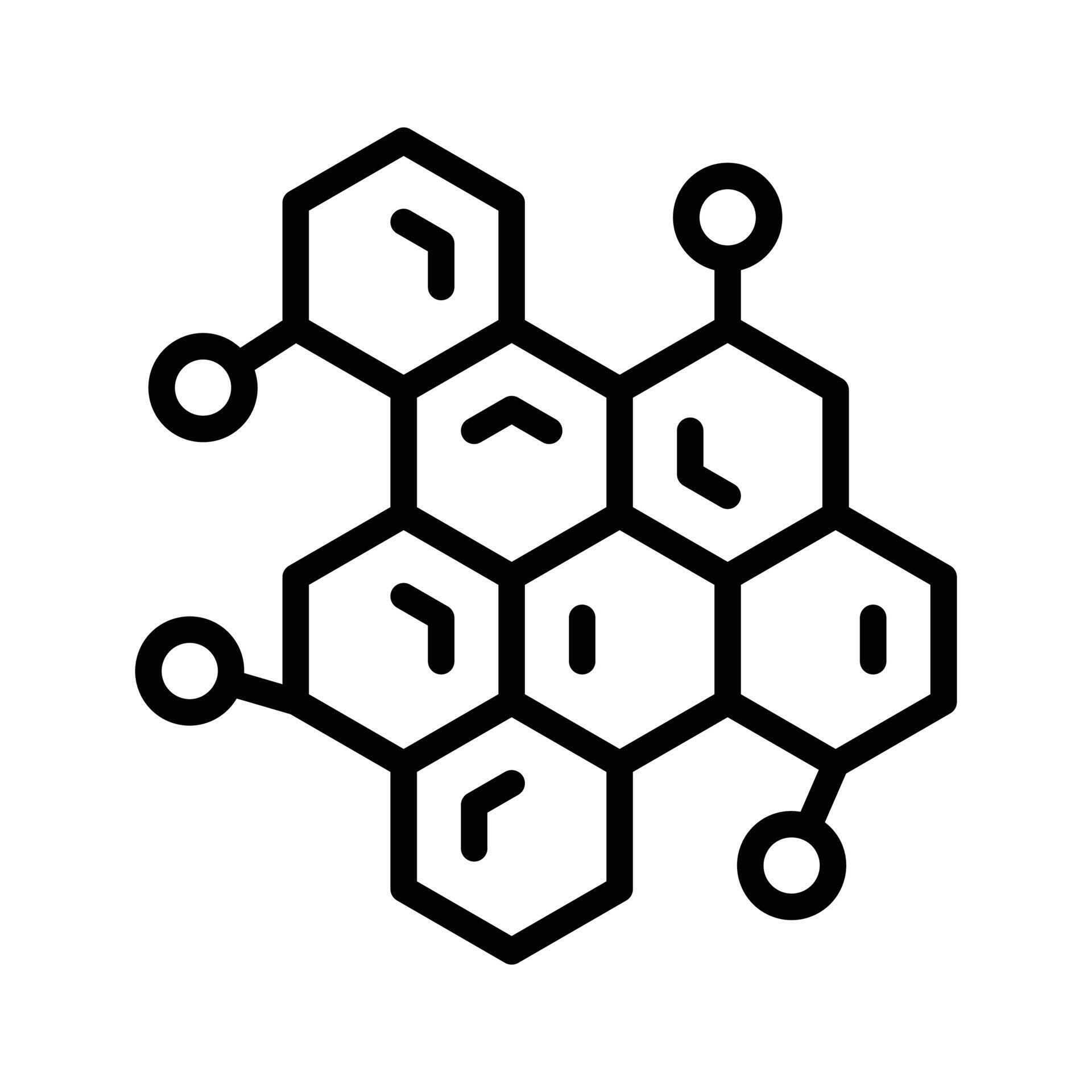 Representation Of A Molecular Structure Illustrating Chemical Bonds