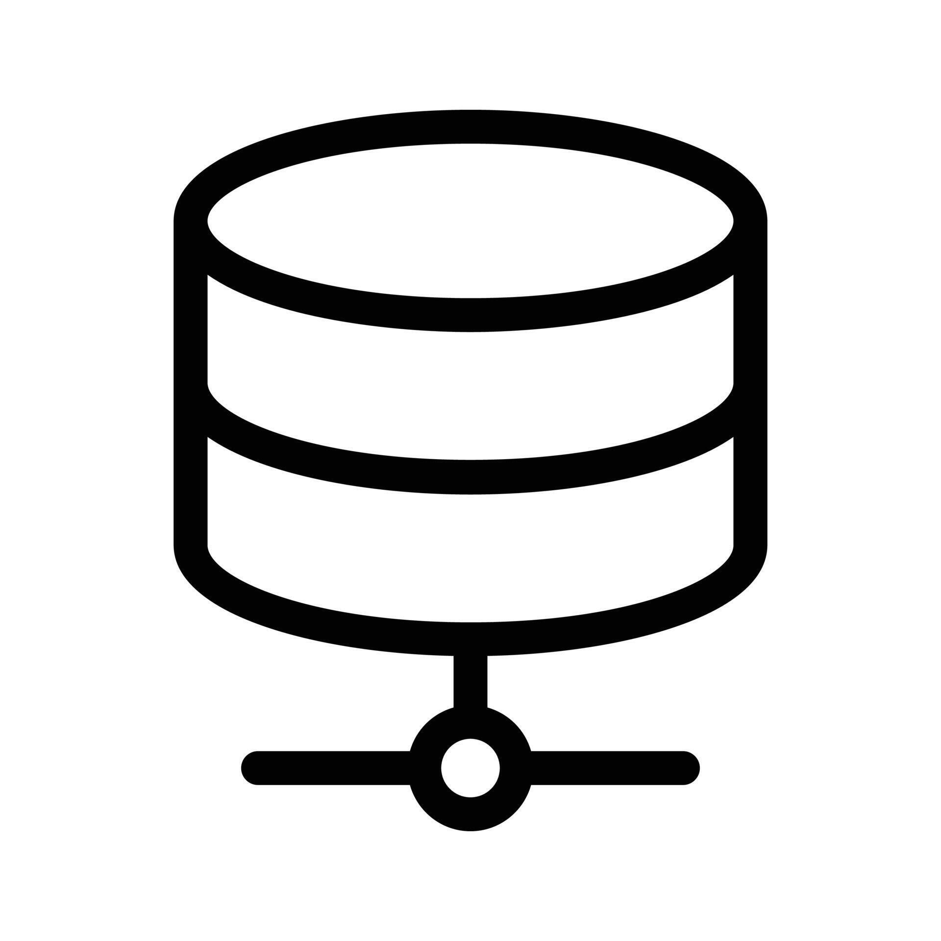 A simple database icon representing data storage or management 50858921 ...