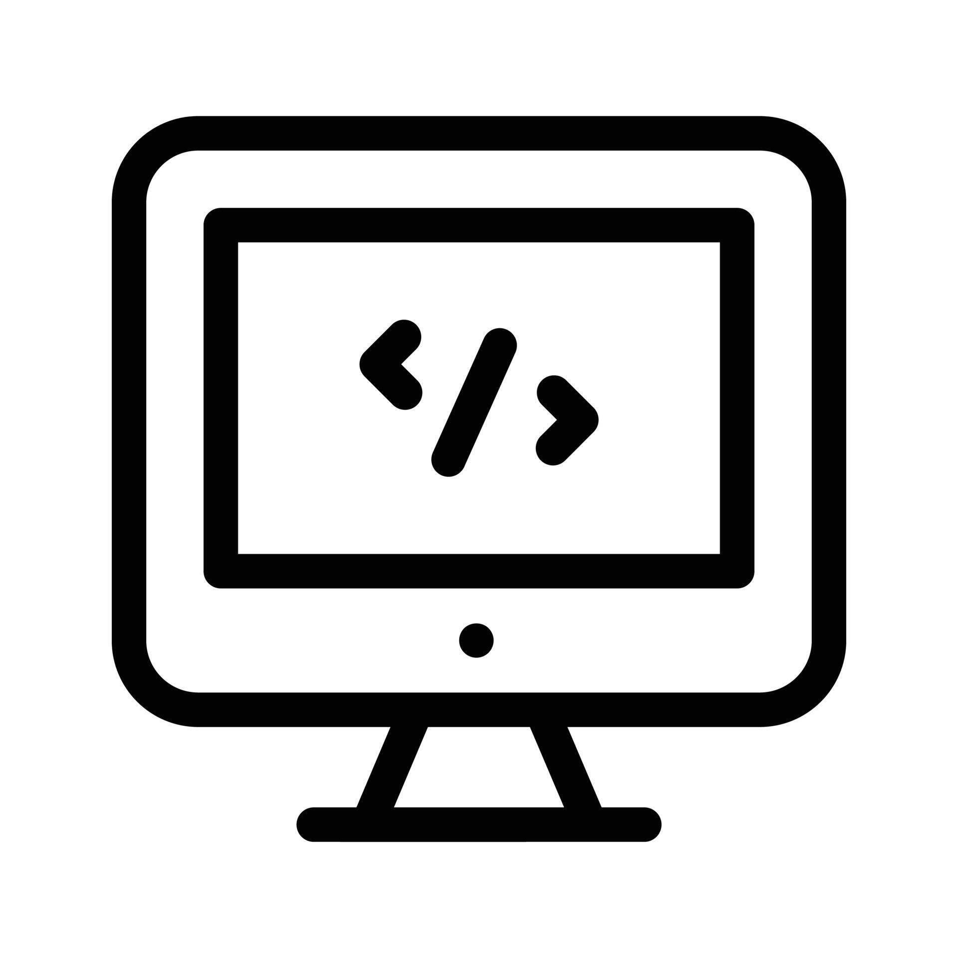 A Monitor Displaying Code Representing Programming Development Or Technology 50858994 Vector