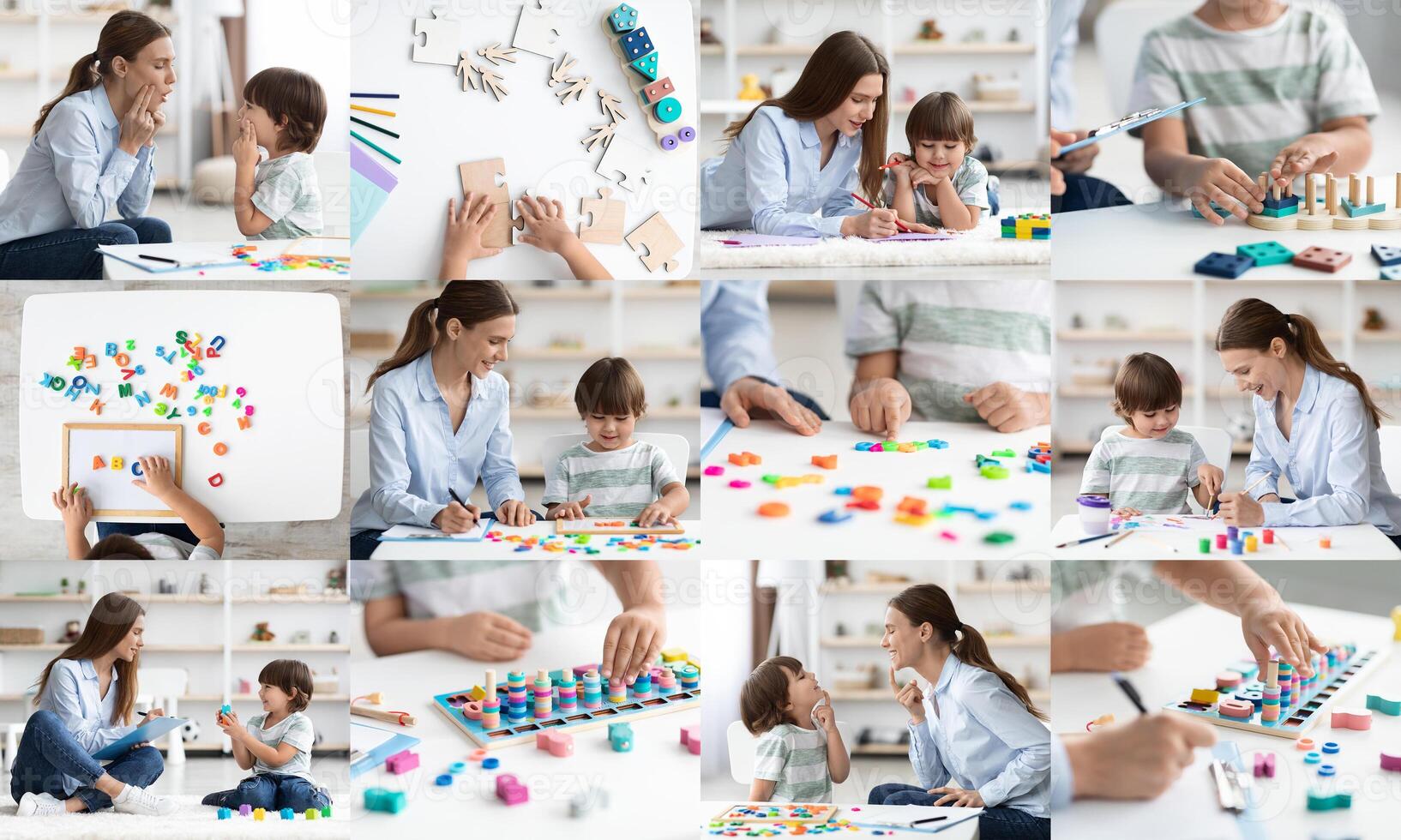 A collage of images capturing diverse learning activities in a ... A collage of images capturing diverse learning activities in a ...