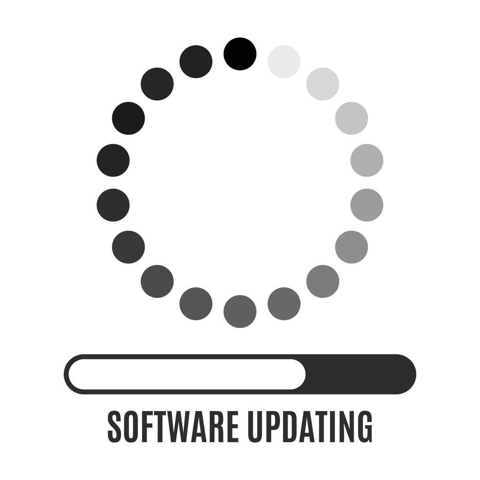 Software Update Icon with dot symbol 50889794 Vector Art at Vecteezy