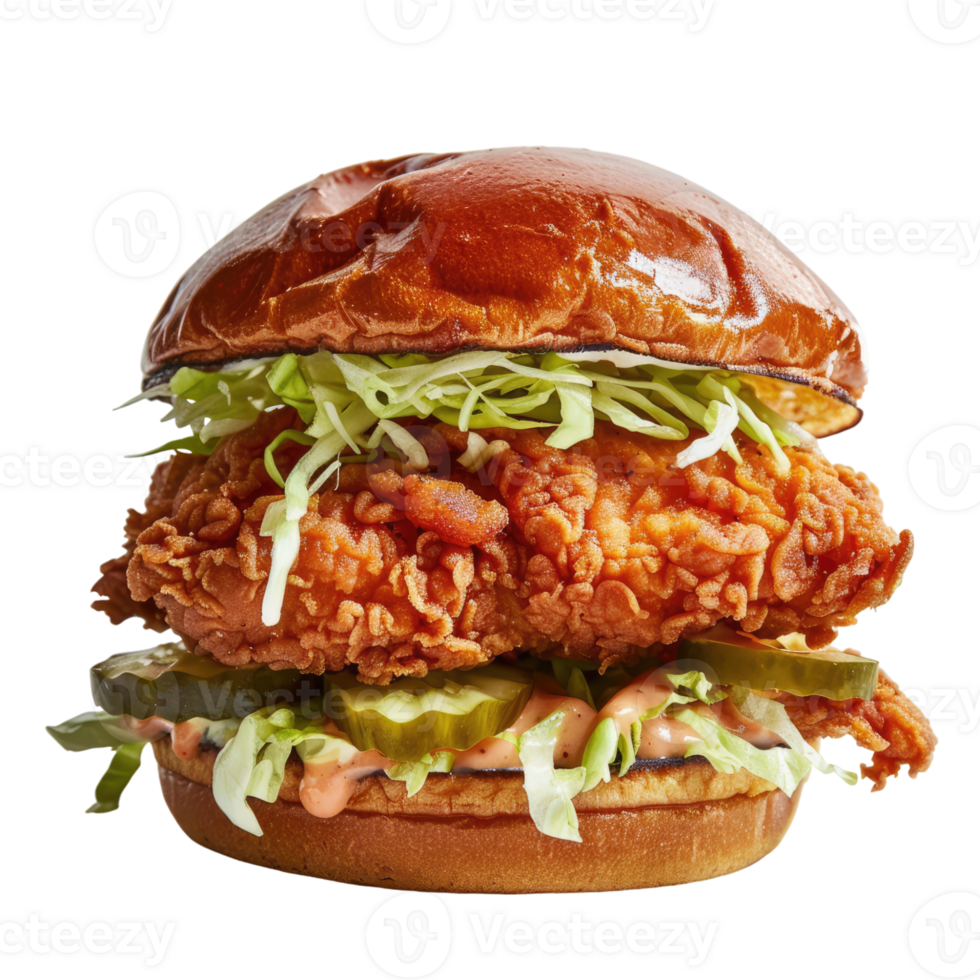 Chicken zinger burger 50890415 PNG