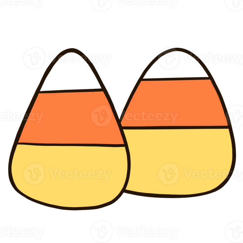 candy corn clipart halloween 50893346 PNG