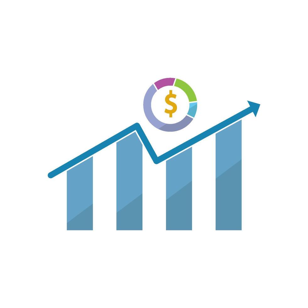 increasing bar graph. 50902877 Vector Art at Vecteezy