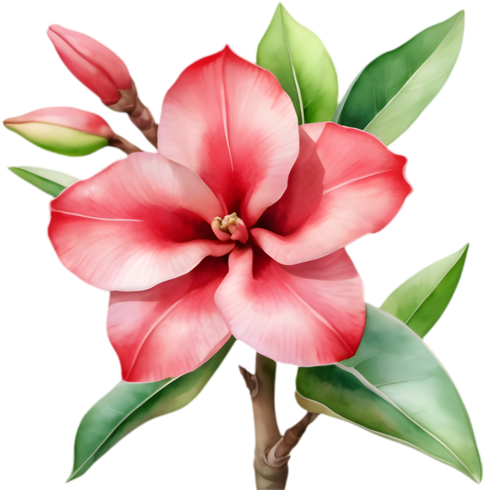 Natures Beauty Adenium Obesum In Soft Colors 50905133 Png