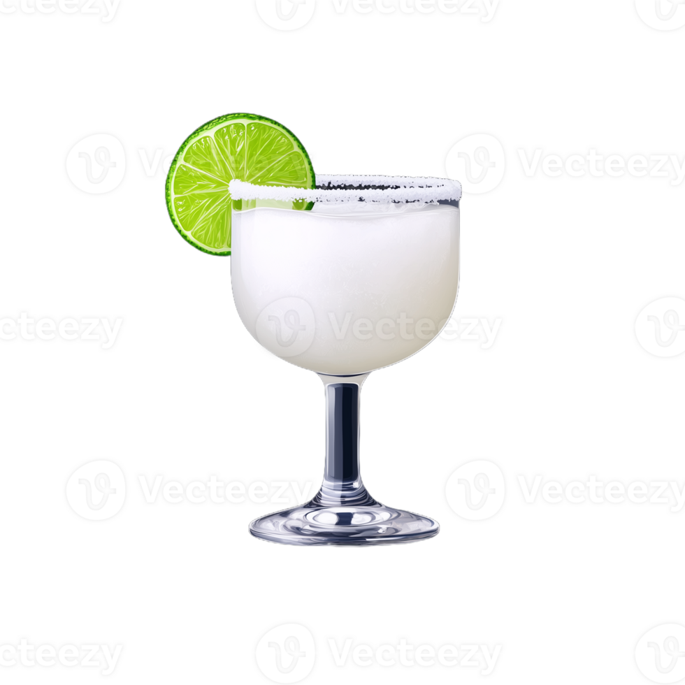 Classic margarita cocktail with lime on a transparent background 50906611 PNG