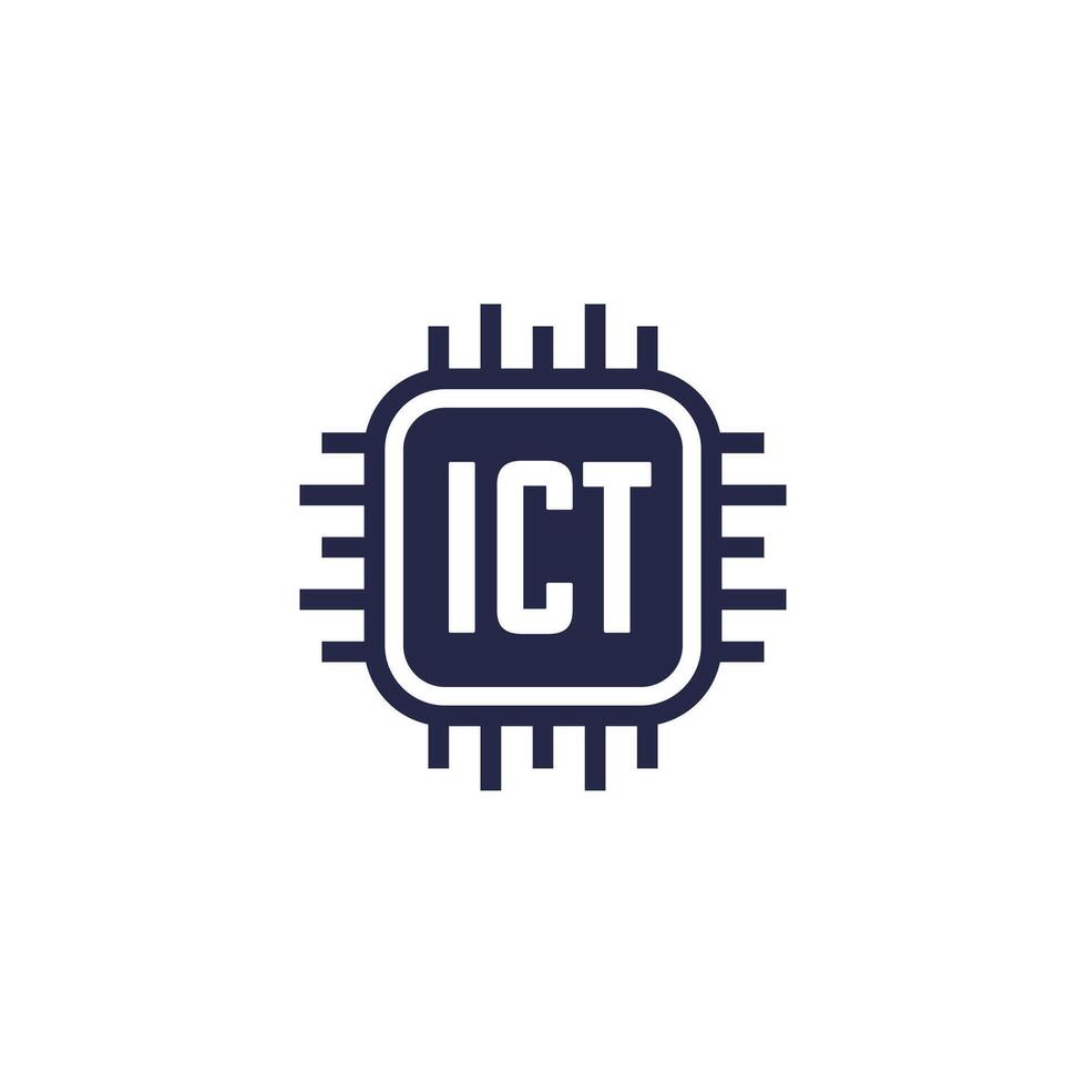 Ict Icon Information And Communications Technology 50911778 Vector Art