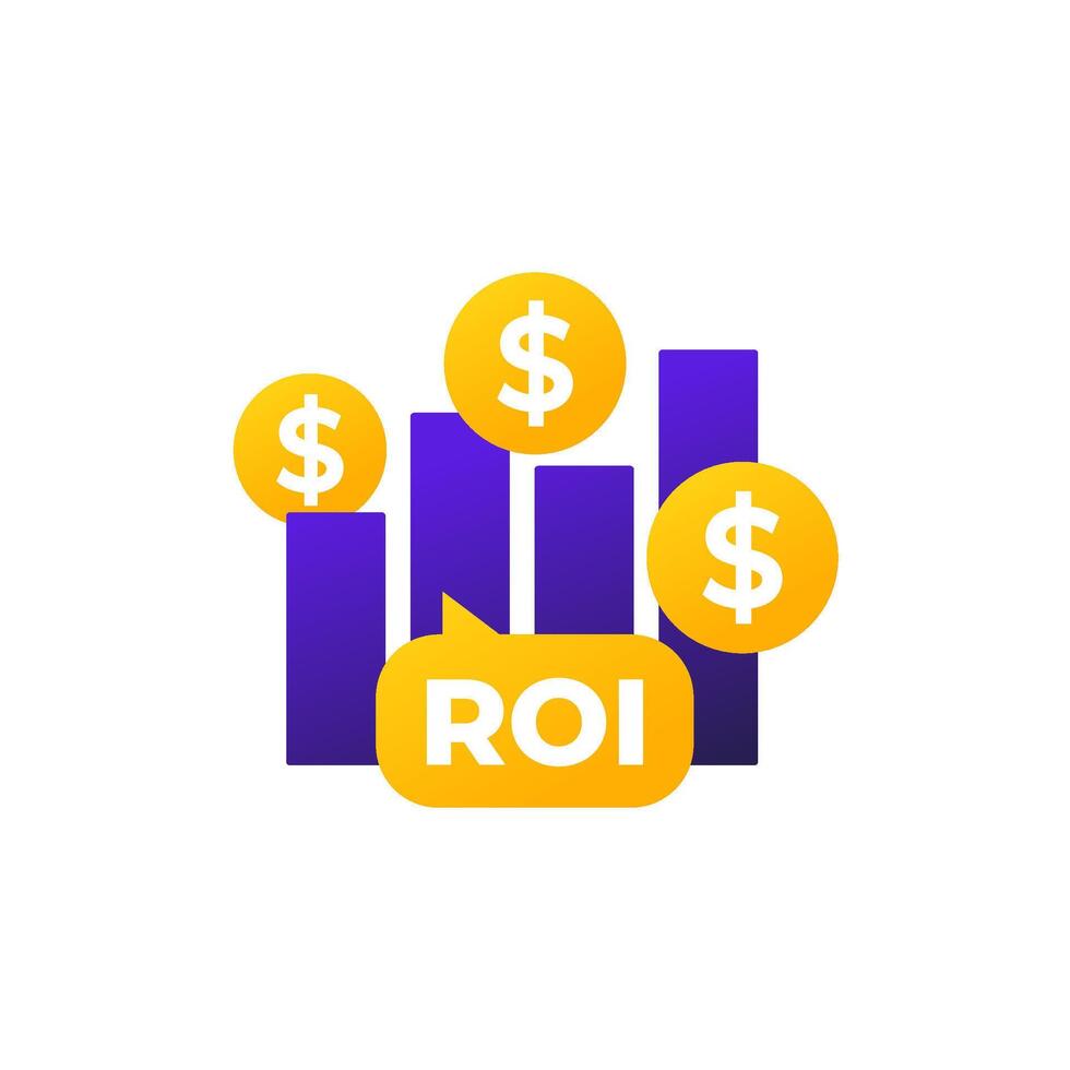 ROI icon, return on investment 50911789 Vector Art at Vecteezy ROI icon, return on investment 50911789 Vector Art at Vecteezy