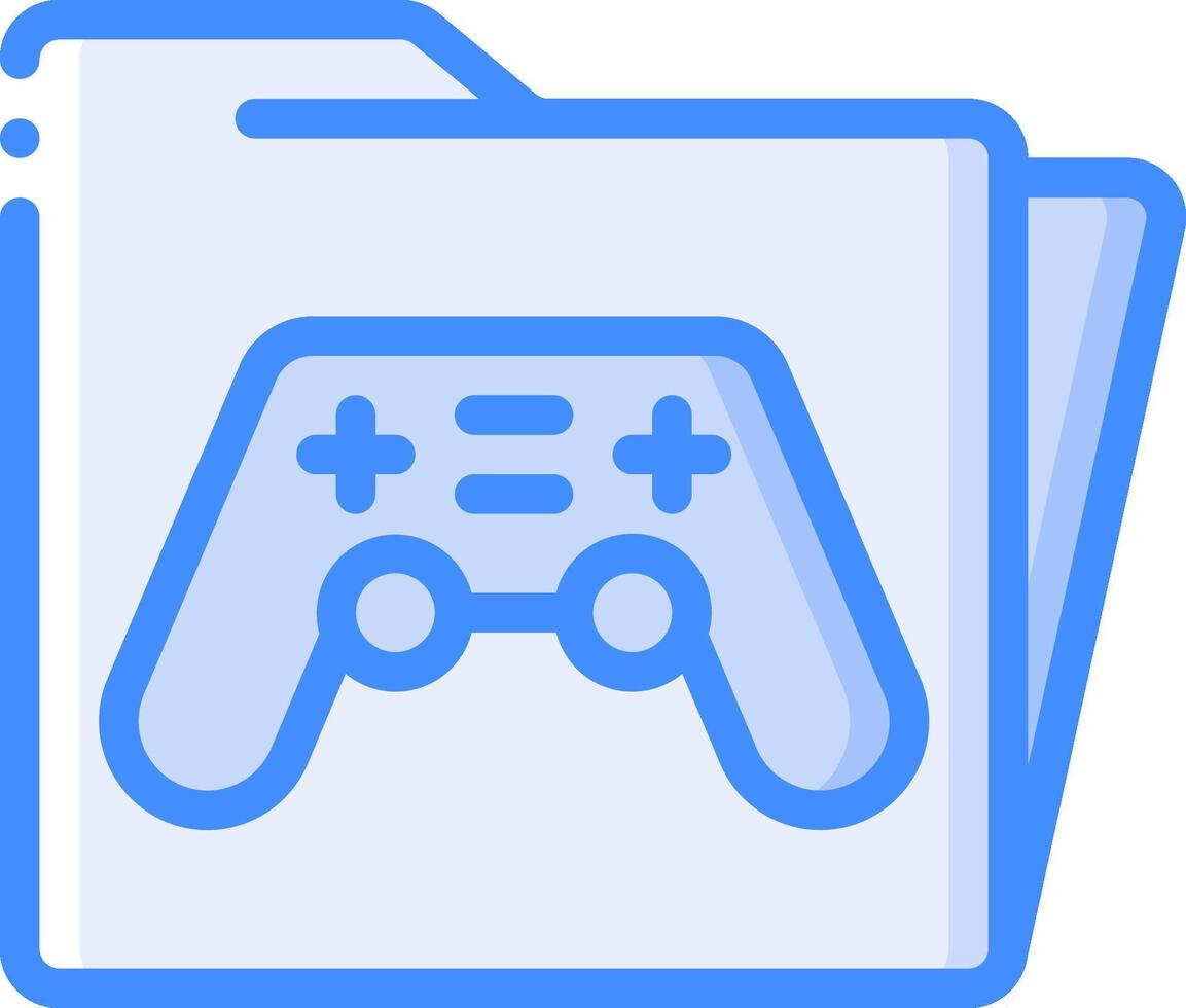 A folder with a game controller icon on it 50911985 Vector Art at Vecteezy