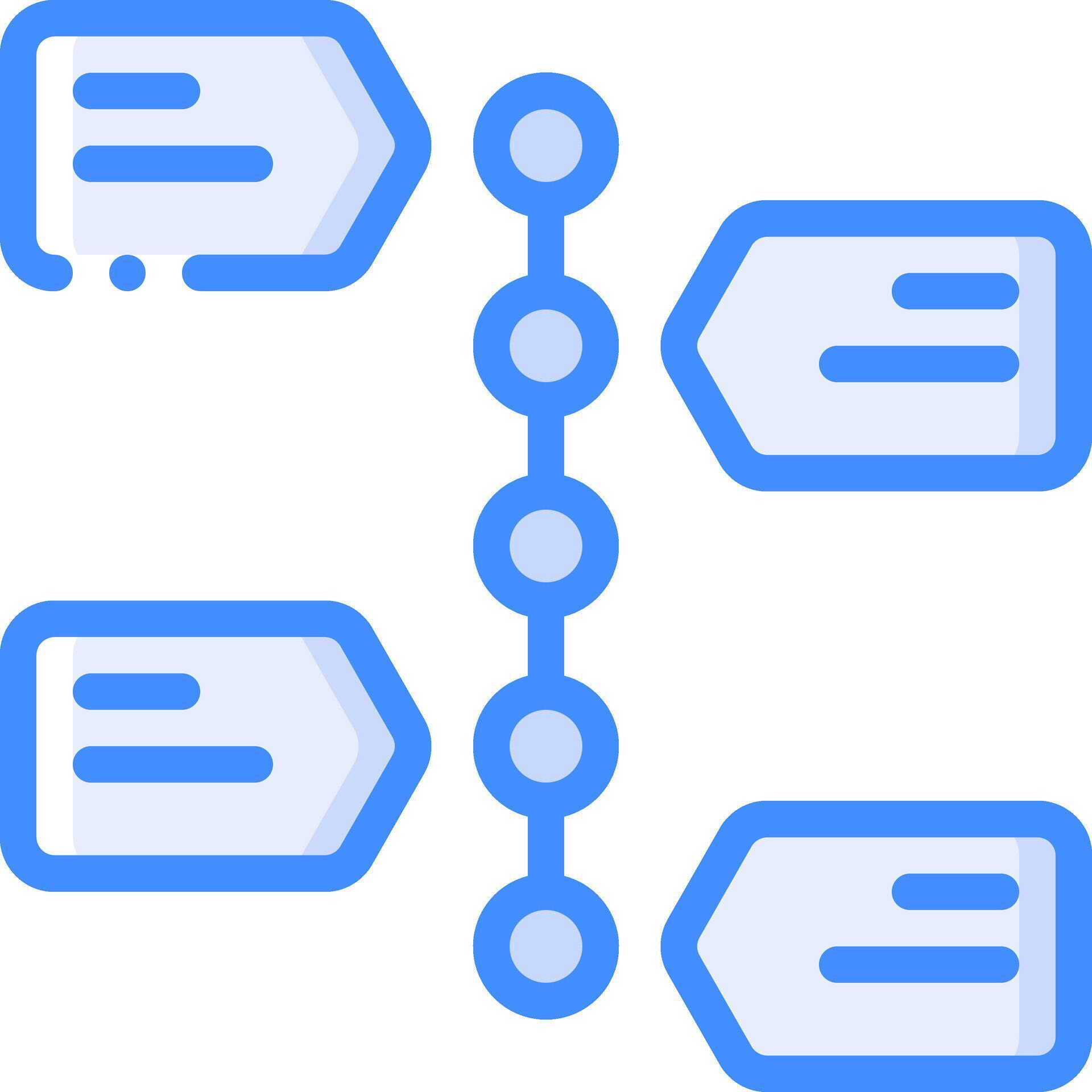A diagram of a flow chart with four arrows 50912898 Vector Art at Vecteezy