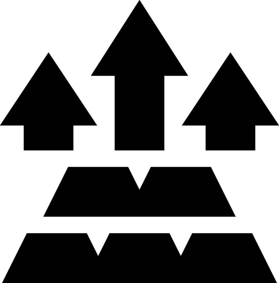 A black and white image of three arrows pointing up 50916574 Vector Art ... A black and white image of three arrows pointing up 50916574 Vector Art ...