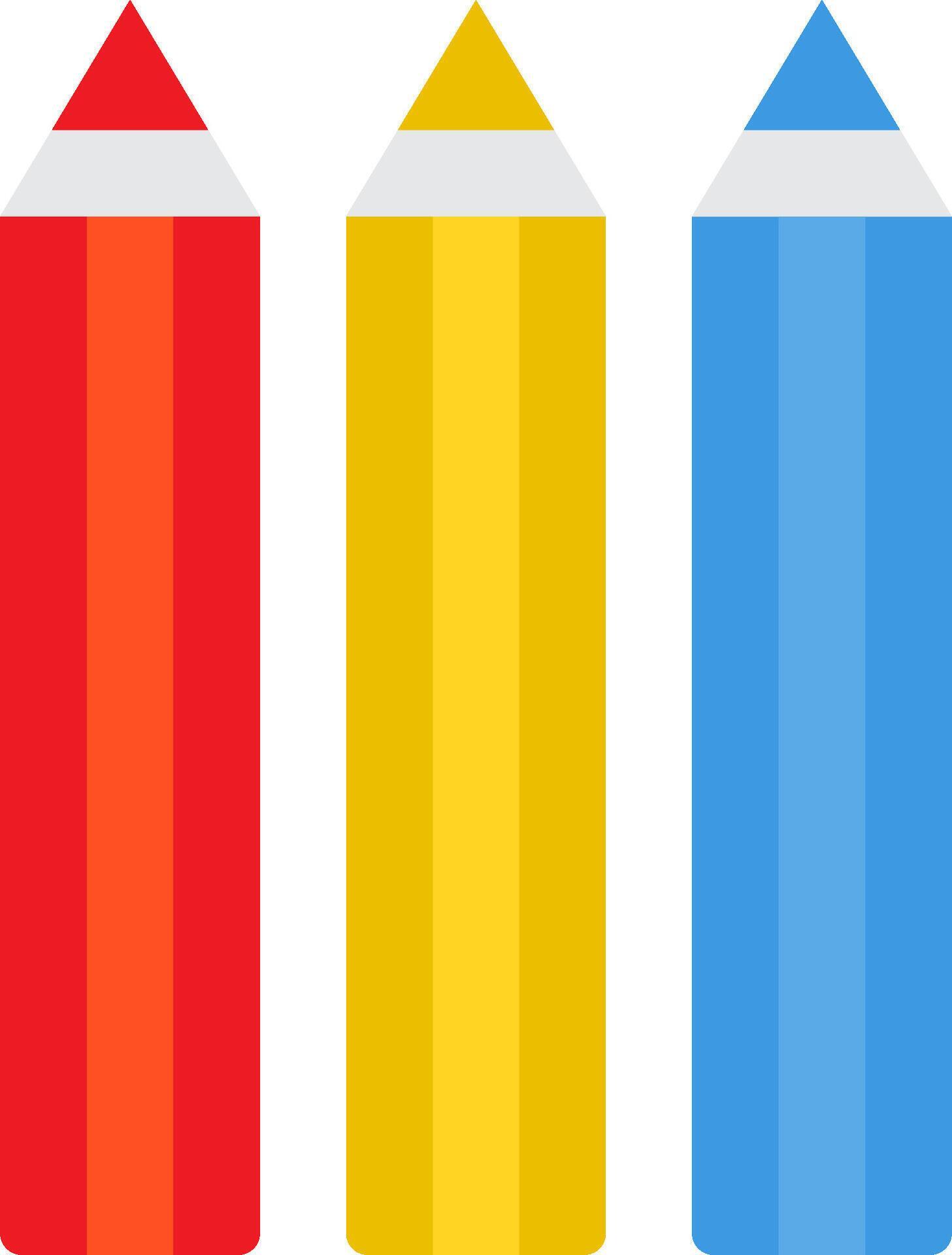 Color pencils clipart 50935644 Vector Art at Vecteezy