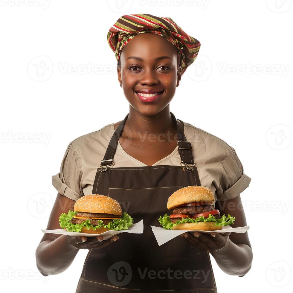 Smiling chef presenting gourmet burgers 50957894 Stock Photo at Vecteezy Smiling chef presenting gourmet burgers 50957894 Stock Photo at Vecteezy