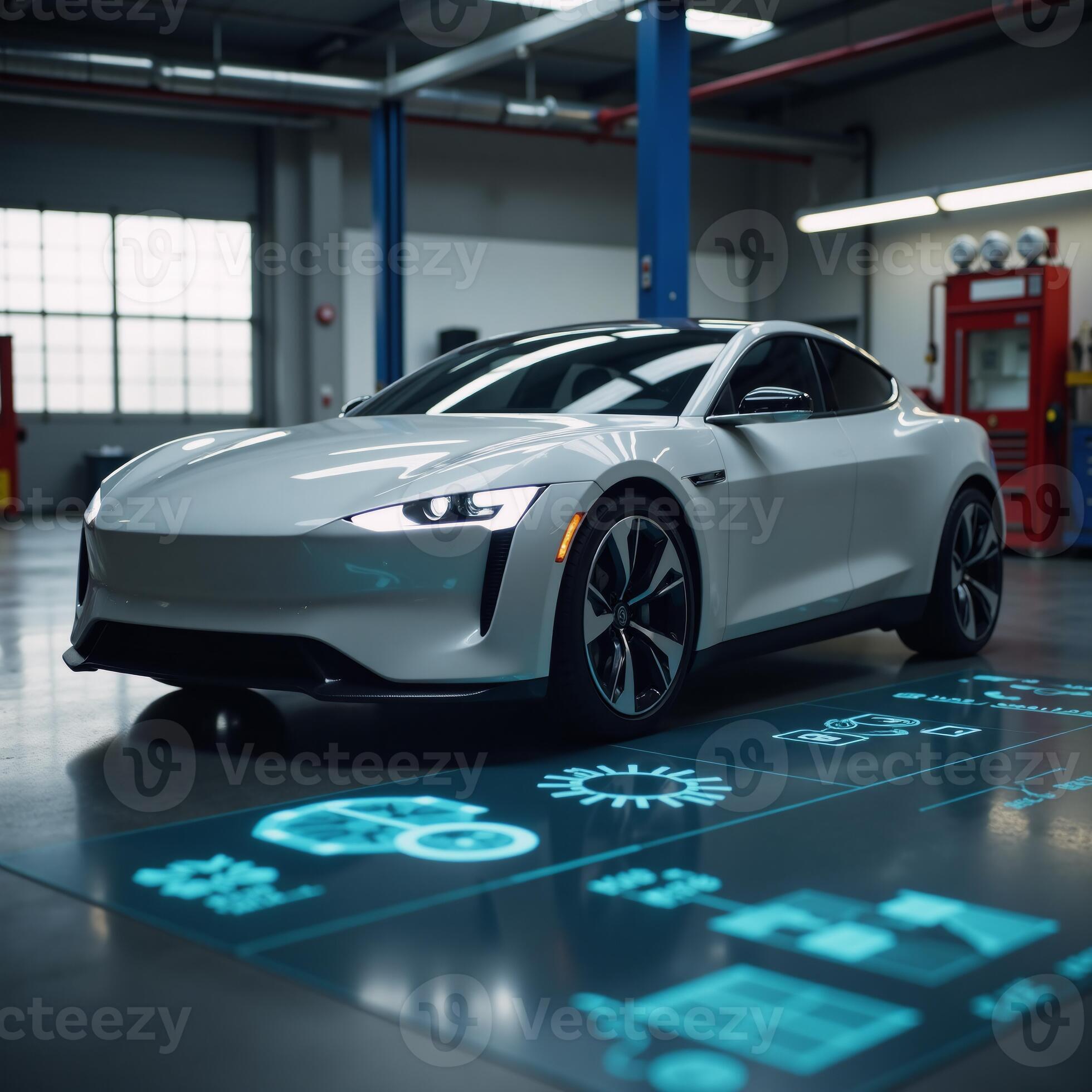 A futuristic EV electric vehicle tech scene showcases a sleek hightech ... A futuristic EV electric vehicle tech scene showcases a sleek hightech ...