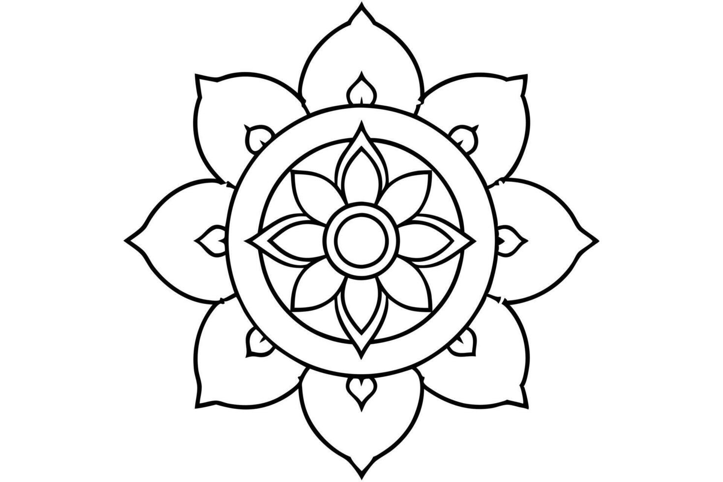 a mandala inspired by the mandalas of tibetan buddhism, using traditional colors and symbols ...