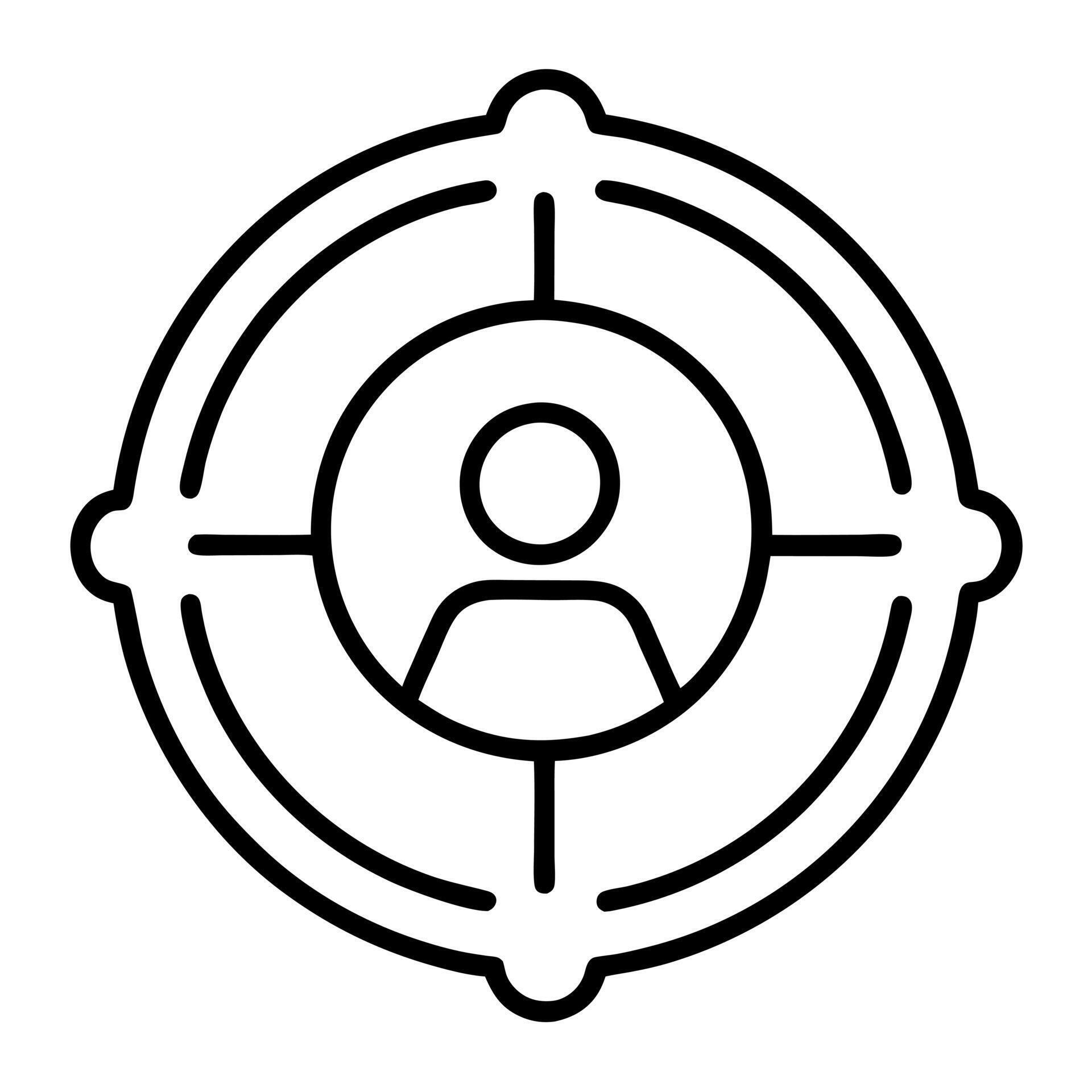 simple content targeting icon in style of openai logo, illustration ...