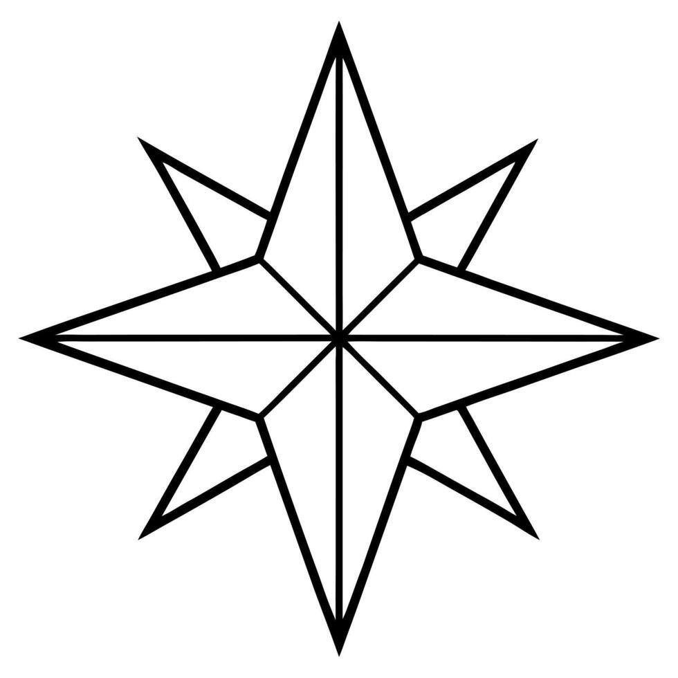 star polaris icon, illustration line art 51002890 Vector Art at Vecteezy