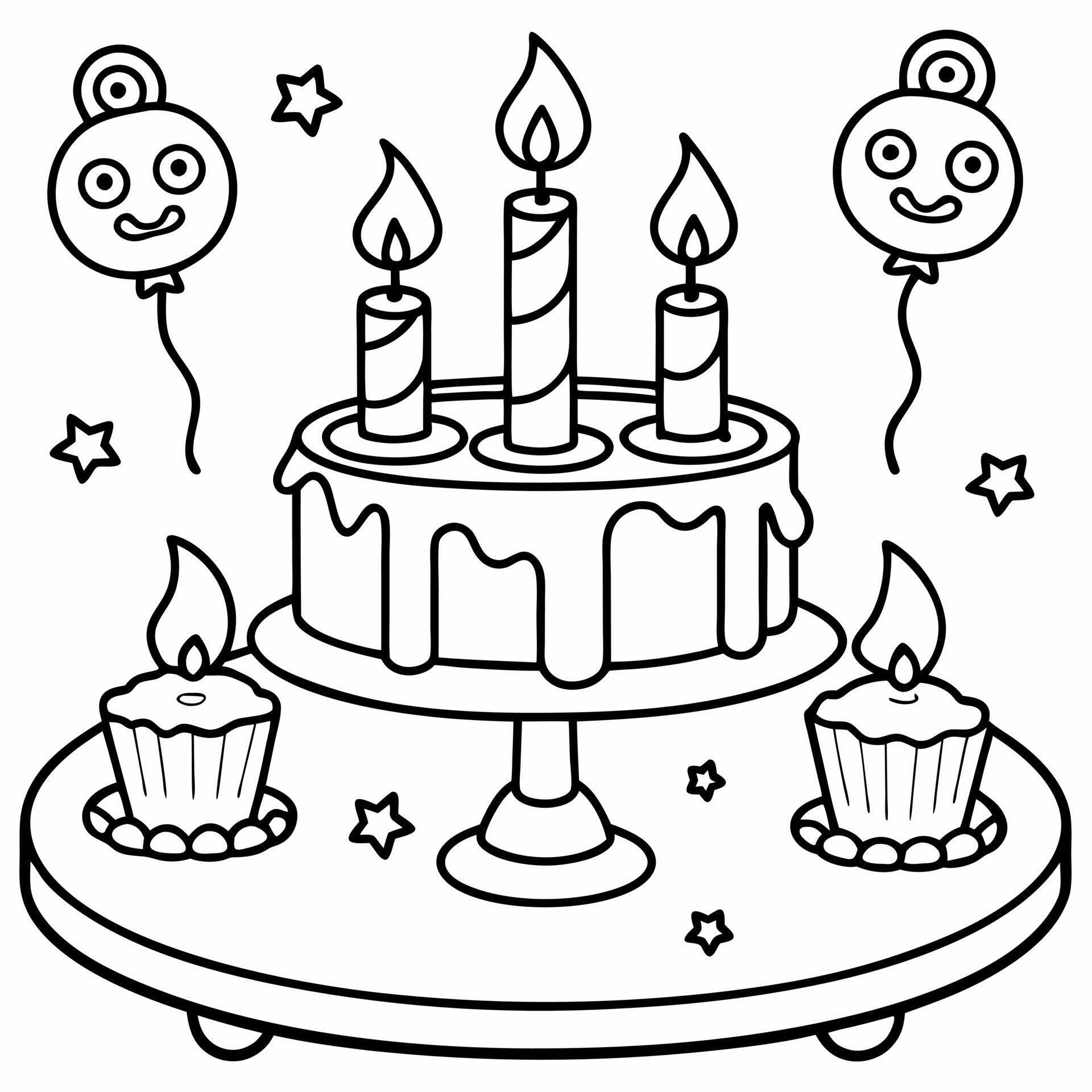 Birthday coloring pages for kids lovely birthday coloring pages for ...
