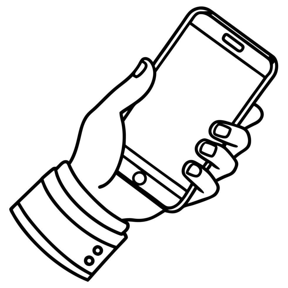 Hand holding smartphone 51004010 Vector Art at Vecteezy Hand holding smartphone 51004010 Vector Art at Vecteezy