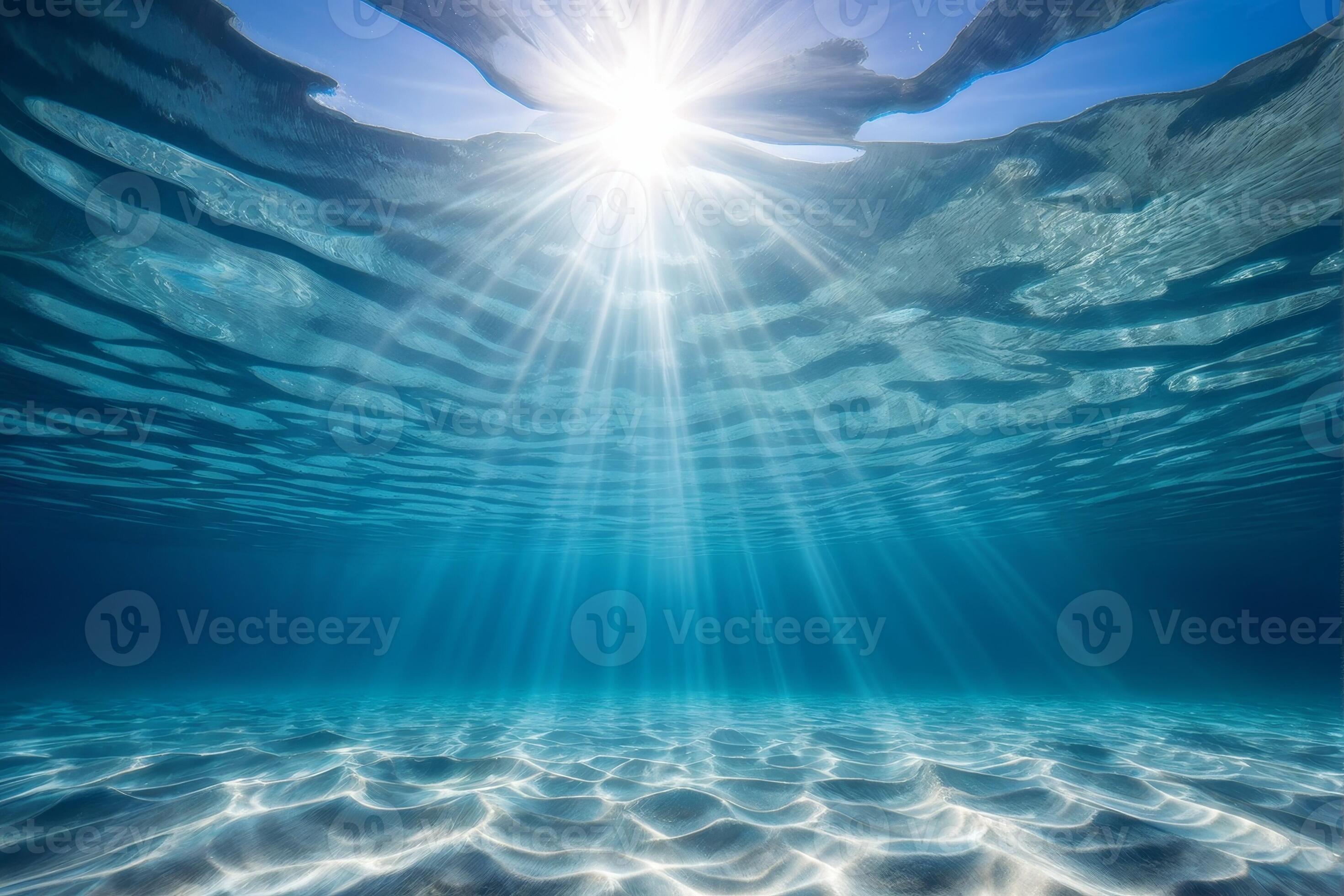 Sunlight Beaming Through Clear Ocean Water 51024863 Stock Photo at Vecteezy