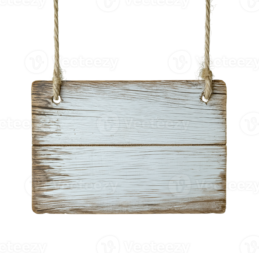 A Wooden Sign Hanging On A Rope 51038946 Png