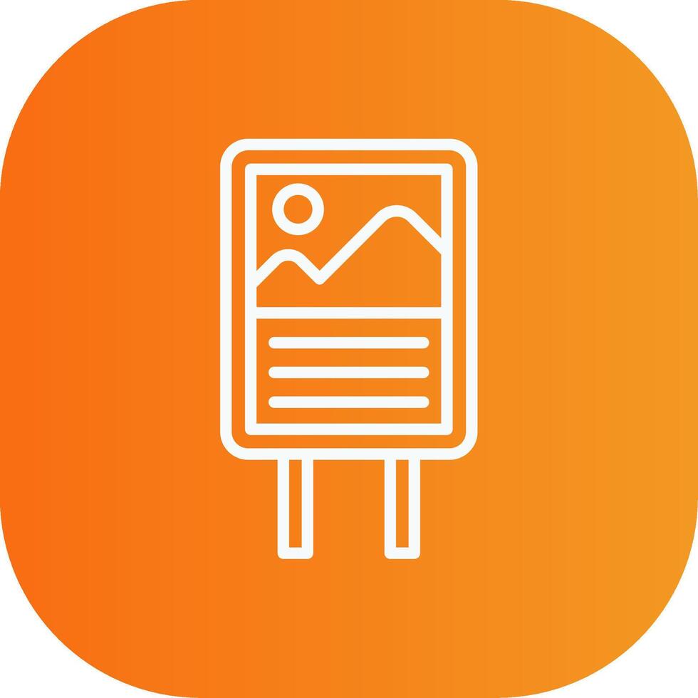 Poster Line Gradient Curve Icon 51054259 Vector Art At Vecteezy