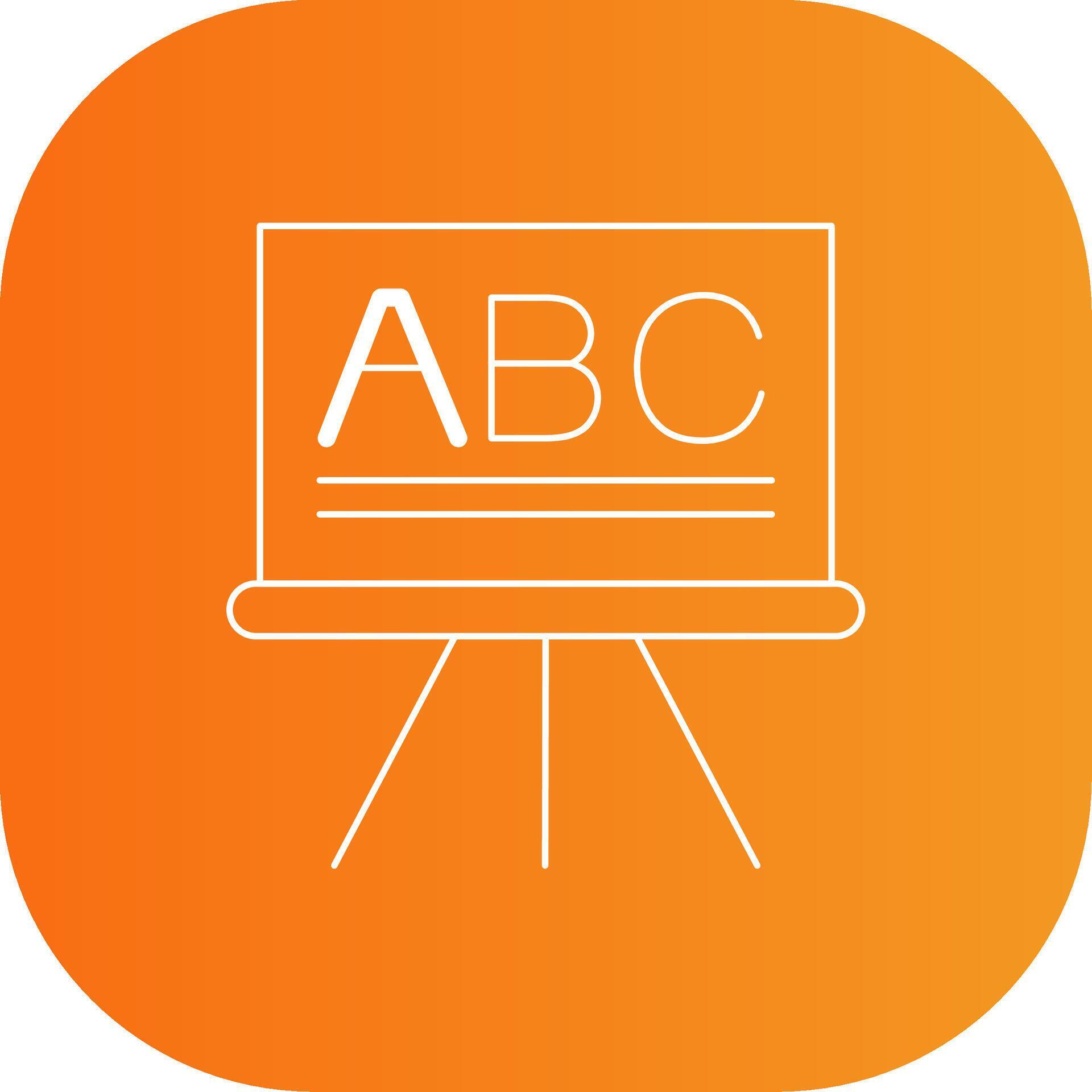 Blackboard Line Gradient Curve Icon 51054470 Vector Art At Vecteezy