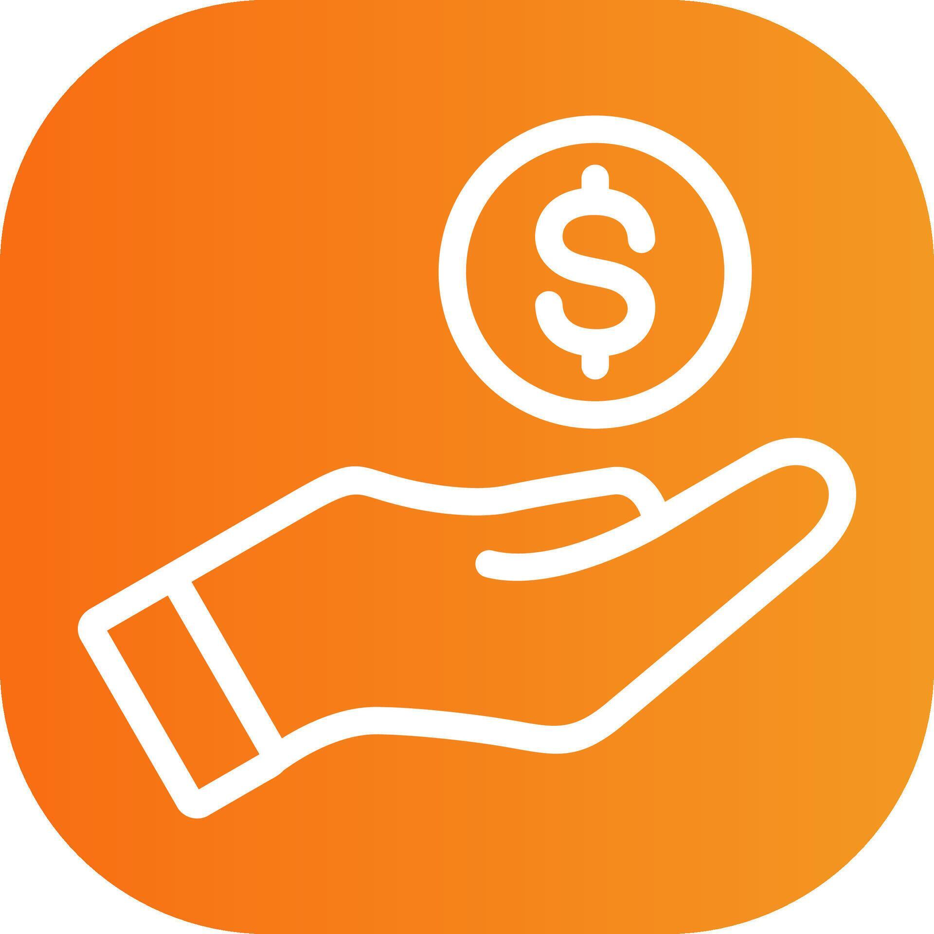 Coin Line Gradient Curve Icon 51054519 Vector Art At Vecteezy