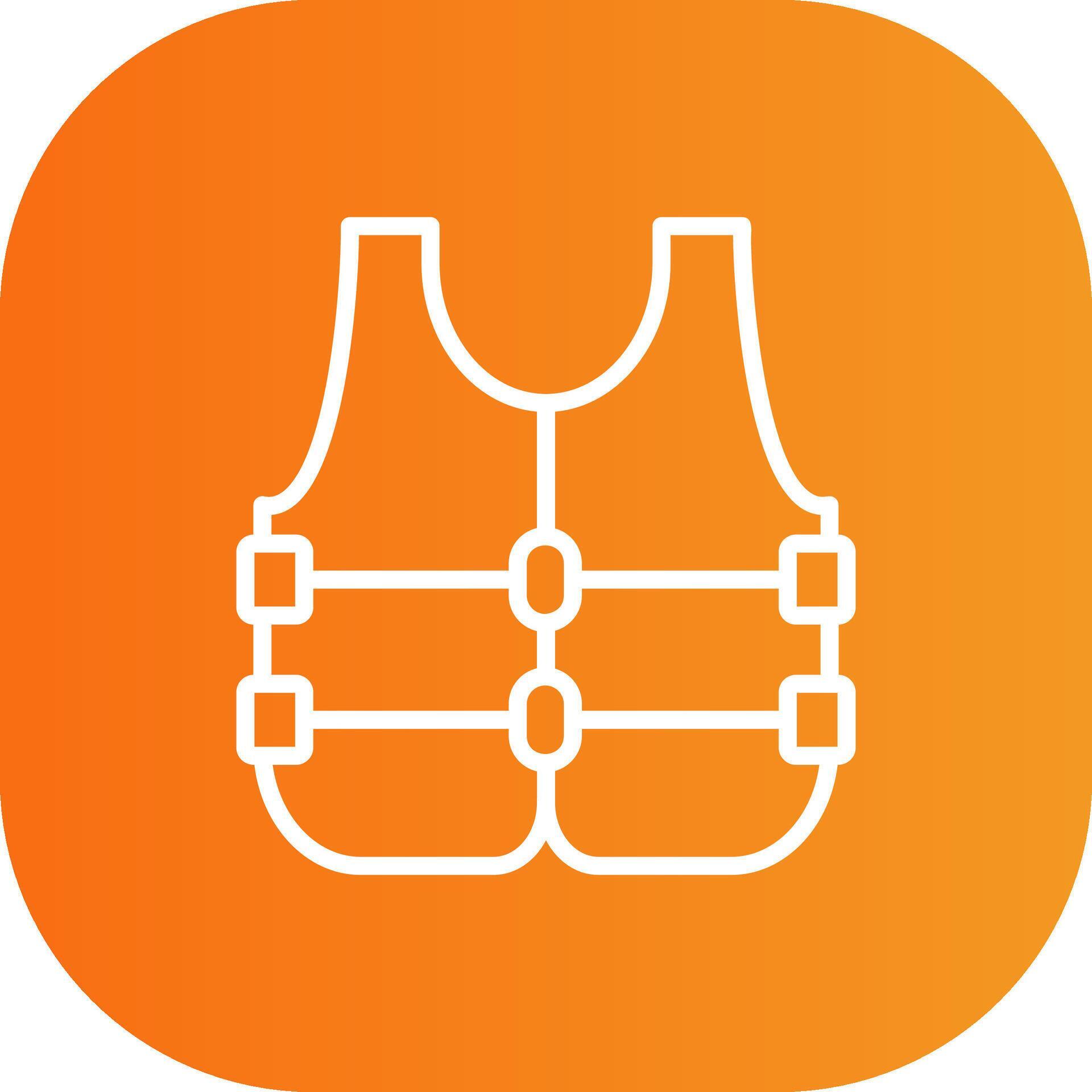 Vest Line Gradient Curve Icon 51054559 Vector Art At Vecteezy