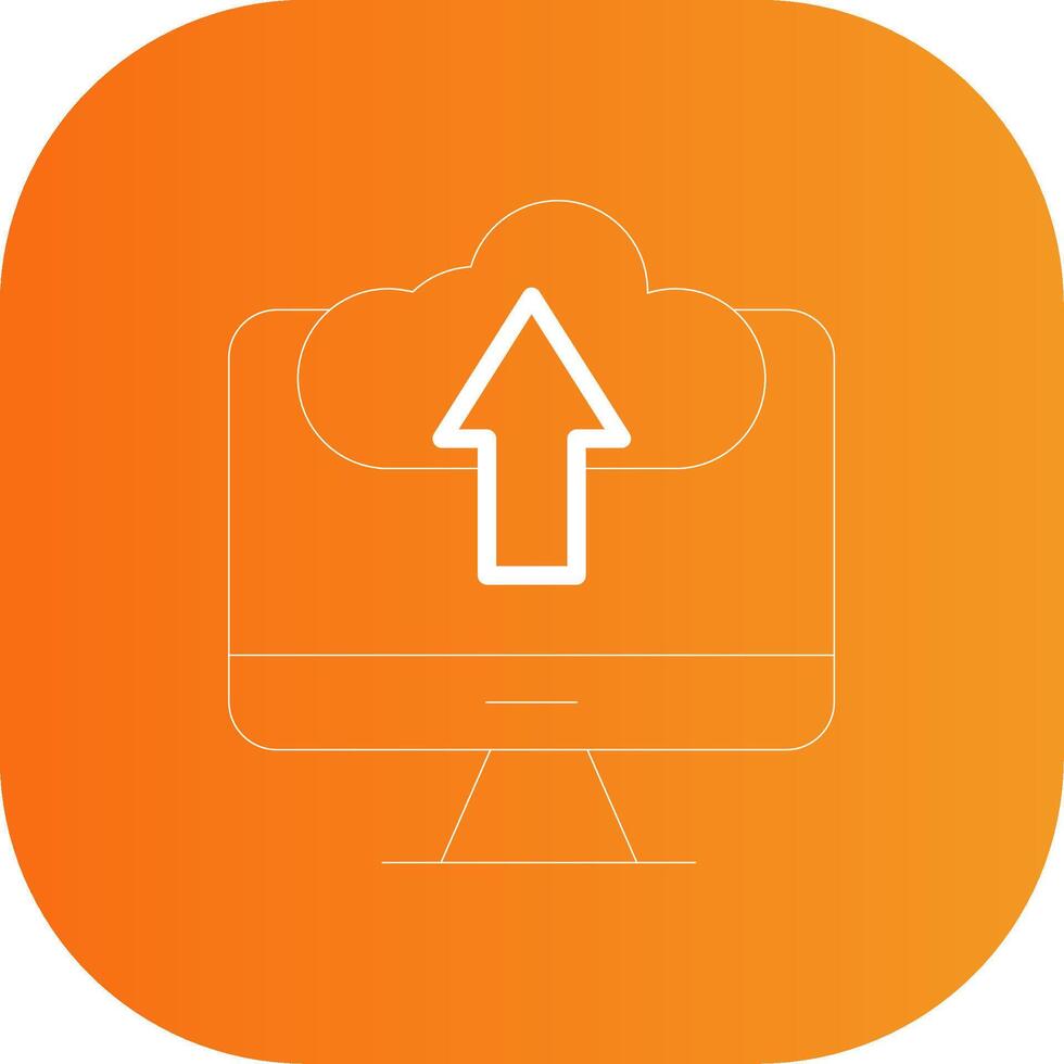Cloud Computing Line Gradient Curve Icon 51054619 Vector Art At Vecteezy