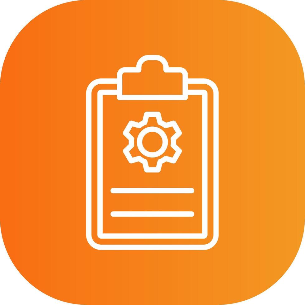 Clipboard Line Gradient Curve Icon 51054623 Vector Art At Vecteezy