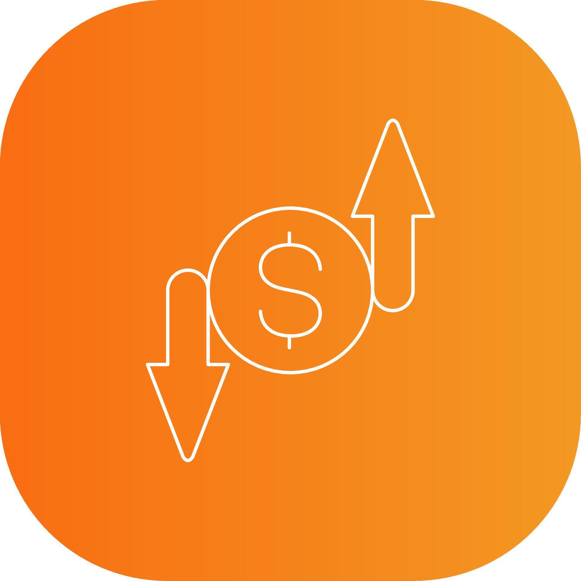Wage Line Gradient Curve Icon 51054663 Vector Art At Vecteezy