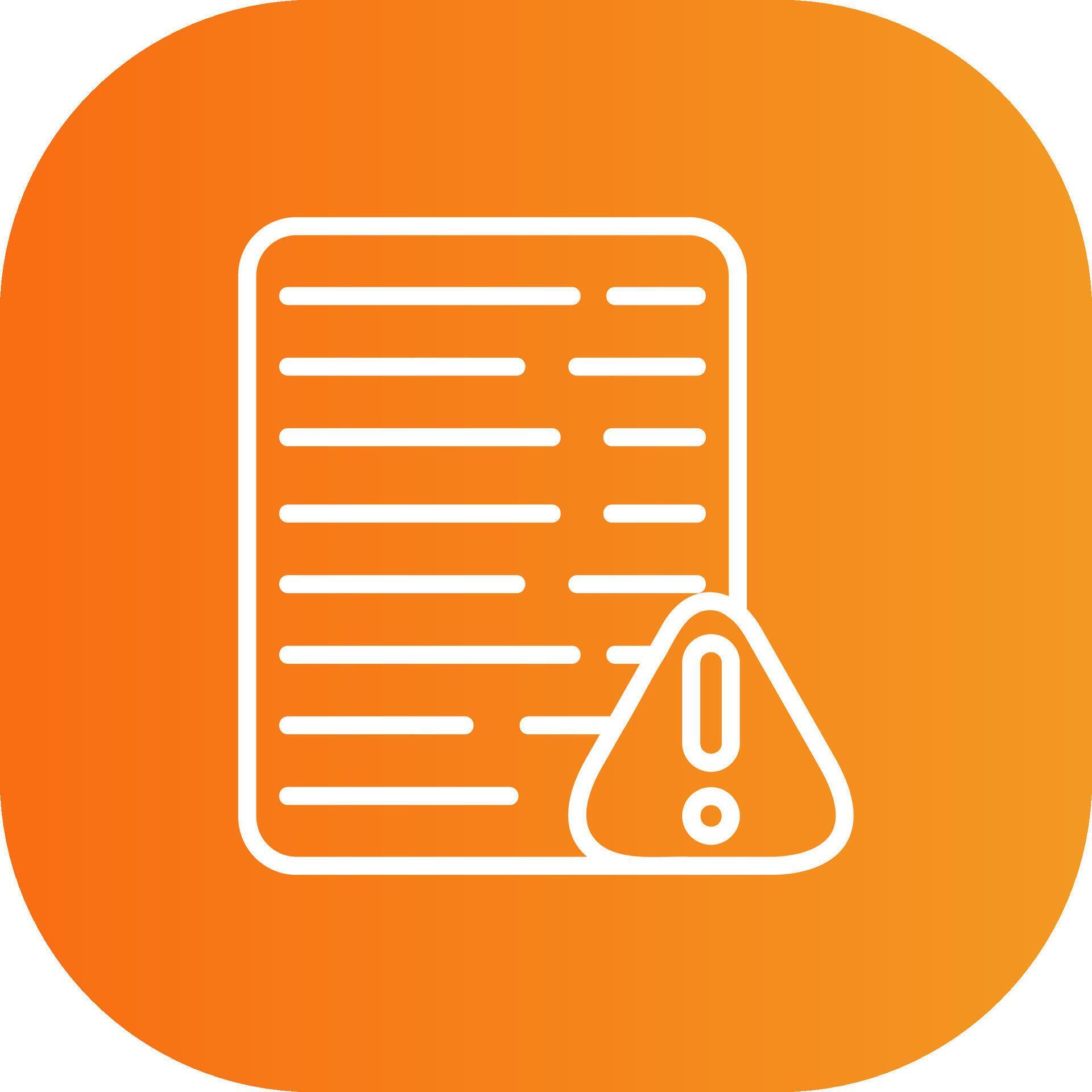 Error Line Gradient Curve Icon 51054862 Vector Art At Vecteezy